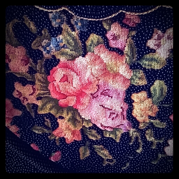 Vintage | Bags | Vintage Seed Bead Needlepoint Handbag | Poshmark